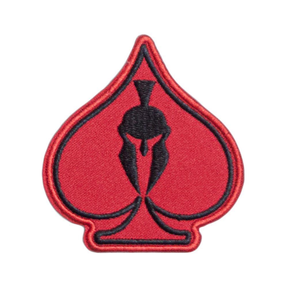 Патч Kryptek Spartan Spade (черный логотип на красном фоне ) #15SSPA ...